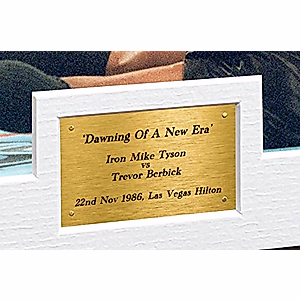 Large A3+ Print Mike Tyson vs Trevor Berbick 'DAWNING OF A NEW ERA' 12x8 A4 Autographed Signed Photo Photograph Picture Frame Boxing Gift 1