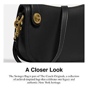 Coach The Coach Originals Glovetanned Leather Swinger, Black, One Size