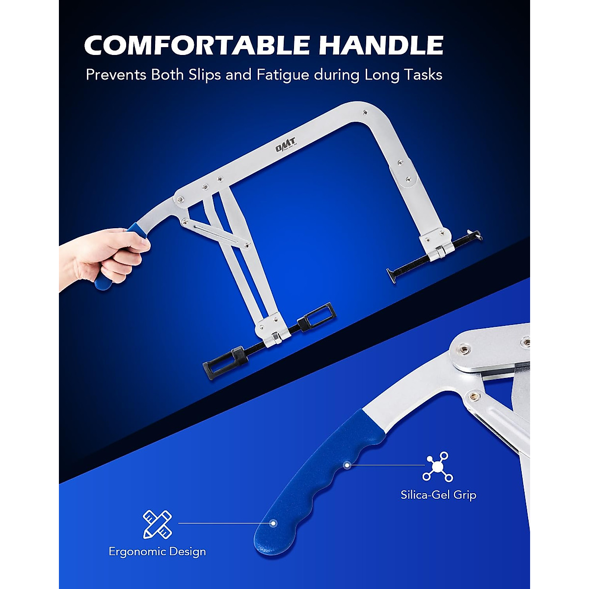 Orion Motor Tech Universal Valve Spring Compressor Tool, Valve Spring Removal Tool & Adjustment Tool with 1" & 1-3/16" Adapters, Direct Action Valve Spring Compression Tool for Cars Trucks and More