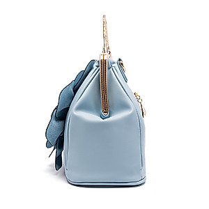 SUNROLAN Women's Evening Clutches Handbags Formal Party Wallets Wedding Purses Wristlets Ethnic Totes Satchel (9156 Blue)