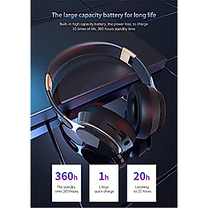 Wireless Headphones Gaming BT 5.0 Bluetooth Long Lasting Life Painless Wear Heavy Bass Upgraded Active Noise Canceling (Green)