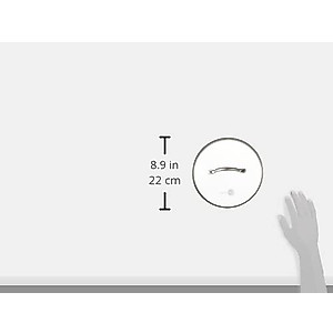 GreenPan Glass Lid with Stainless Steel Handle, 8"