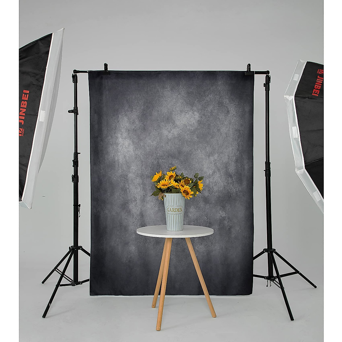 Kate 5x7ft/1.5x2.2m Dark Backdrop Black Abtract Texture Portrait Photo Backgrounds Photography Studio Props