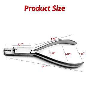 MEDSPO Professional Dental Pliers | Orthodontic Braces Arch Forming Hard Wire TC | Utility Pliers | Dental Wire Bending Cutter Lab New (Lingual Archwire forming Plier)