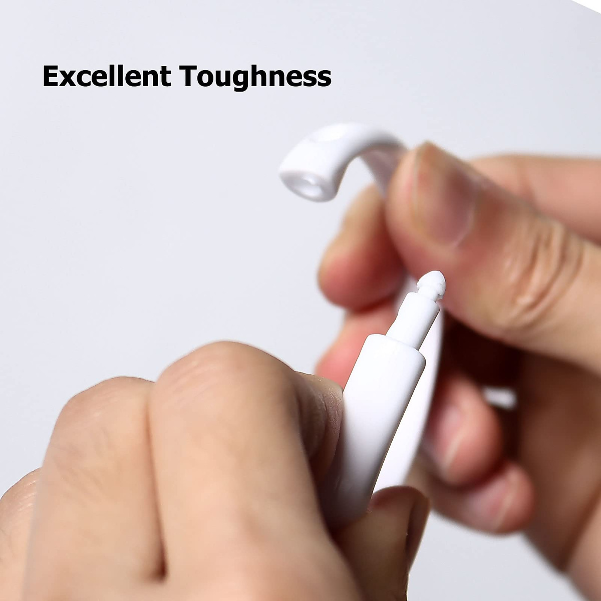 White Shower Curtain Hooks Rings, 12pcs Plastic Rust Proof Shower Curtain Hooks, Round Curtain O Rings Hook Hanger for Bathroom Shower Window Rod