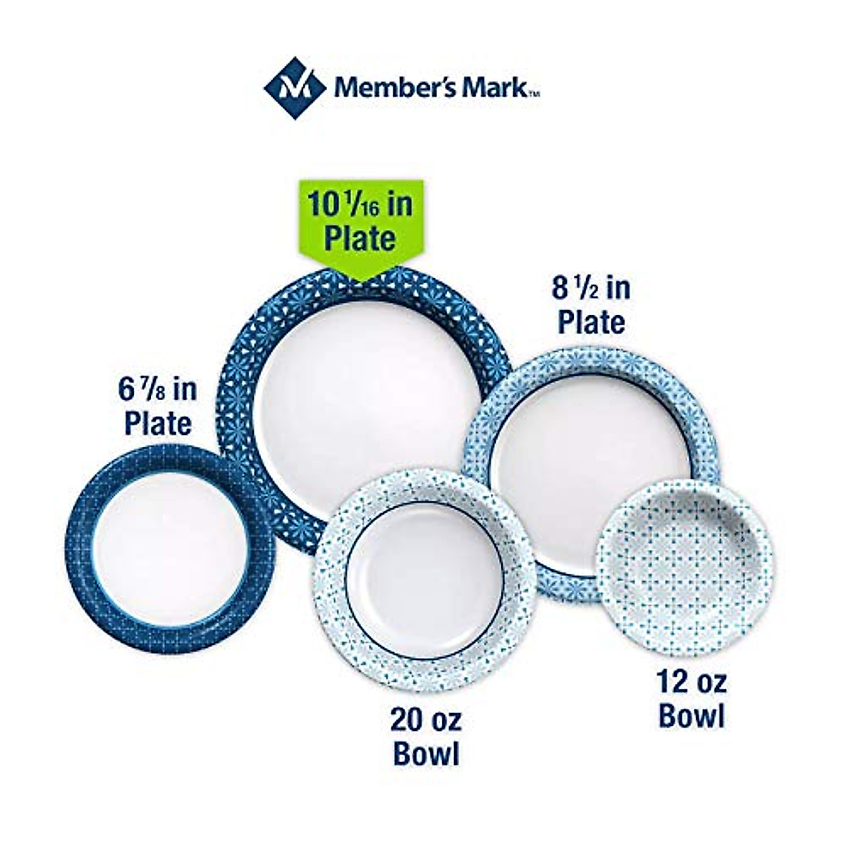 Member Mark Ultra Dinner Paper Plates (10", 204 ct.)