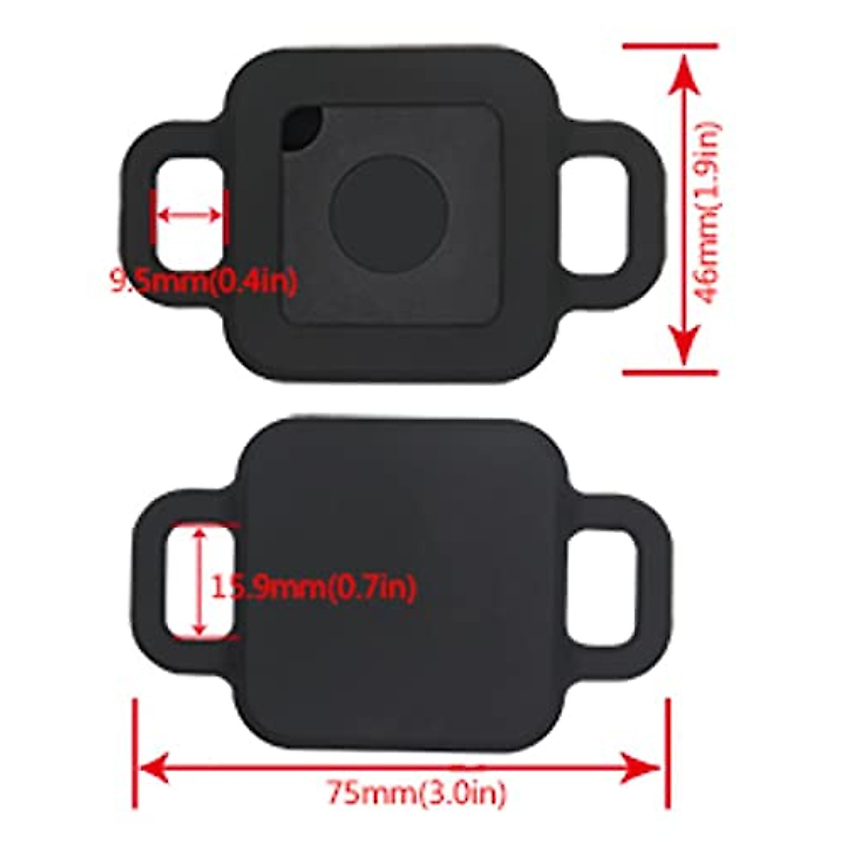 Cat Collar Tag Holder for Tile Pro,GPS Finder Cat Dog Collar Pet Loop,Dog GPS Tag Protects Device Anti-Lost Anti-Scratch,Protective Silicone Cover for GPS Tracking