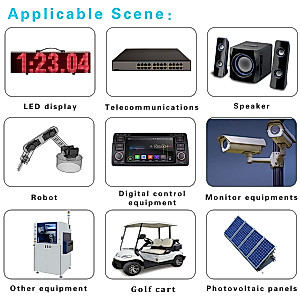 Golf CART Voltage Reducer Automatic Buck Boost Converter DC 8V-40V to 13.8V 10A Step Down Up Regulator Waterproof Module Transformer