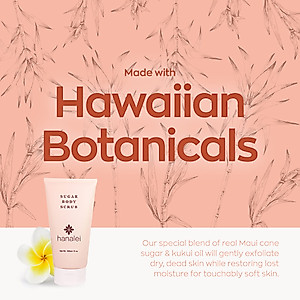 Vegan Brown Sugar Body Scrub: Moisturizing Exfoliator for Dry Skin - Women's Body Care - Made with Hawaiian Raw Cane Sugar and Kukui Oil - Made in the USA - 150g