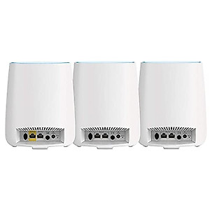 NETGEAR Orbi Ultra-Performance Whole Home Mesh WiFi System - WiFi router and two satellite extender with speeds up to 3Gbps over 7,500 sq. feet, AC3000 (RBK53) (Renewed)