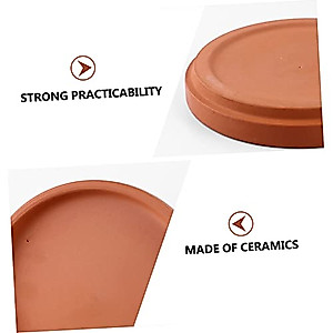 MARMERDO 5pcs Terracotta Planter Tray Potted Plants Bonsai Tray Serving Tray Round Classic Round Planter Saucer Plant Saucers for Indoors Plant Coasters Ceramic Terracotta Flower Pot Plate