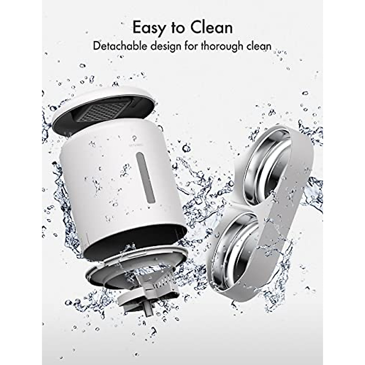 PETLIBRO Automatic Cat Feeder for Two Cats, 5L Dry Food Dispenser with Splitter and Two Stainless Bowls, 10s Meal Call and Timer Setting, 50 Portions 6 Meals Per Day for Cat and Dog