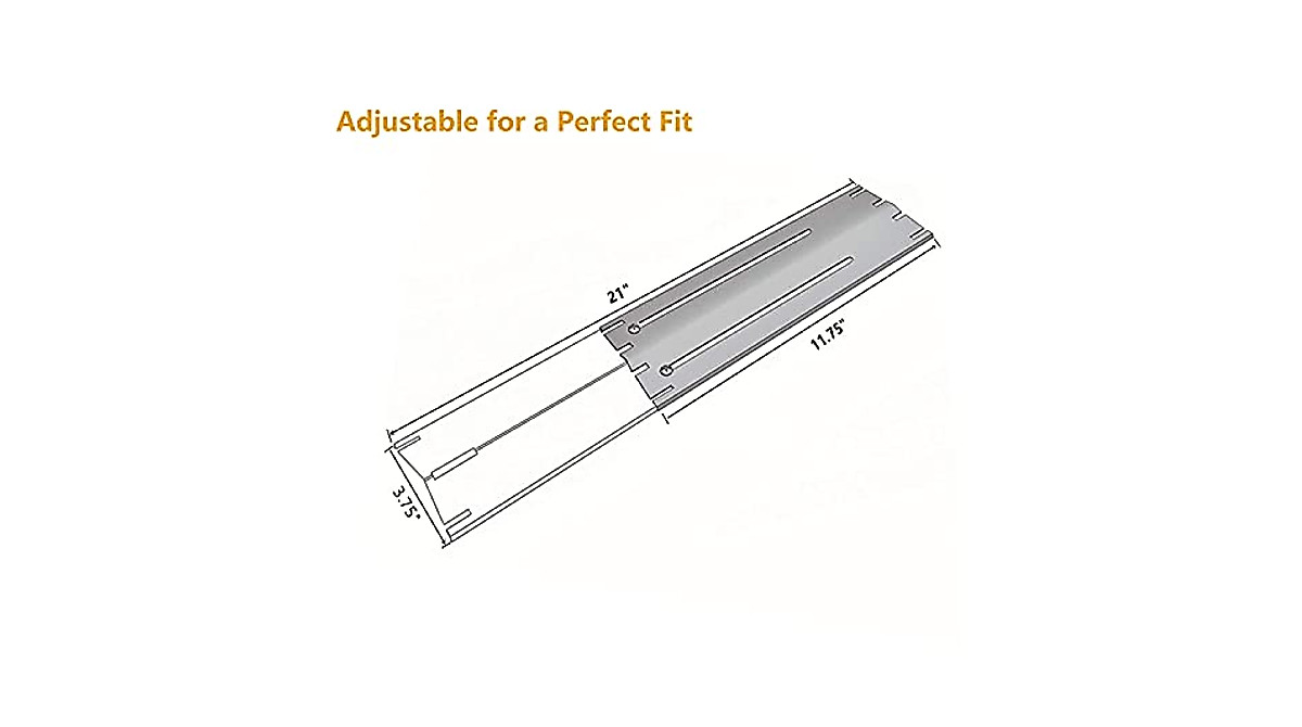 KEESHA Universal Heat Plates for Gas Grills - Durable & Adjustable