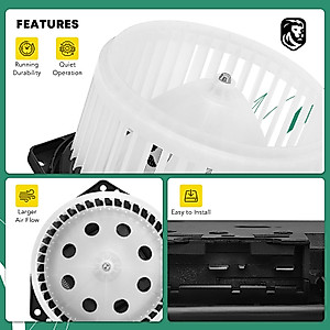 YHTAUTO A/C Heater Blower Motor Assembly Replacement for Nissan Altima Maxima Murano Infiniti EX35 FX35 FX50 G35 M35 Q50 Q60 QX60, Front Side