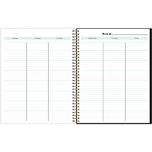 Blue Sky Undated Academic Year Teacher Weekly Lesson Planner, 8.5" x 11", Flexible Cover, Wirebound, Gale (136608-A23)