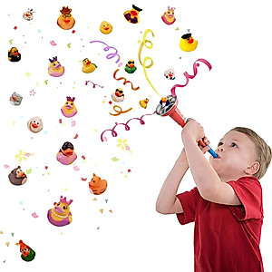 XY-WQ 200 Pack Rubber Duck for Jeeps Ducking - 2" Bulk Floater Duck for Kids - Baby Bath Toy Assortment - Party Favors, Birthdays, Bath Time, and More (50 Varieties)
