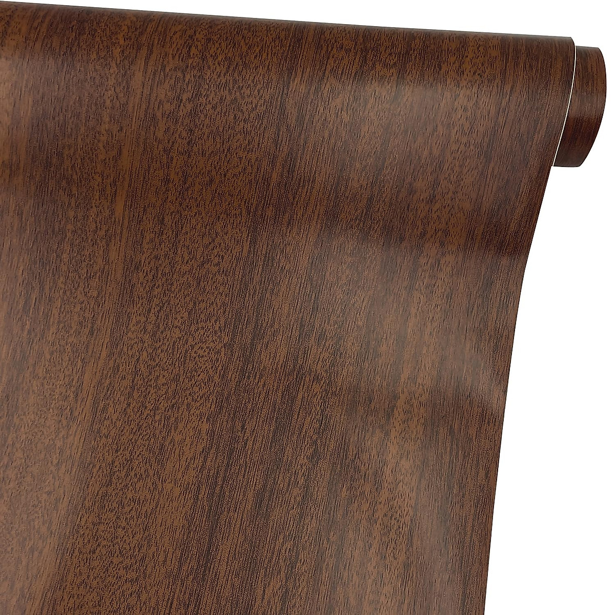 Yifely Minimalist Brown Wood Grain Furniture Paper Self Adhesive Shelf Liner Nightstand Door Sticker 17.7 Inch by 9.8 Feet