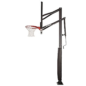 Silverback Ghost Basketball Goal with 60-Inch Tinted Tempered Glass Backboard