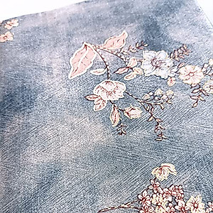 Book Sleeve Cover ( Flowers )| Hard Books Cover A5(8-1/4''x 5-13/16'') for Paperback,Washable Fabric,Fits Thickness Adjustable