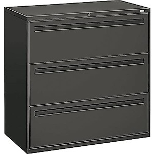 HON 793LS 700 Series Three-Drawer Lateral File, 42w x 19-1/4d, Charcoal
