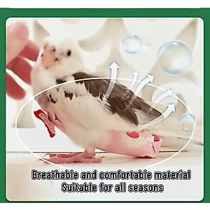 Bird Flight Suits Diapers, Parrot Flight Suits Diapers for Monk Parakeets, Cockatiels Flight Suits, Parrot Clothes, Bird Training Nappy Suit Liners Clothes (Medium,Yellow-A)