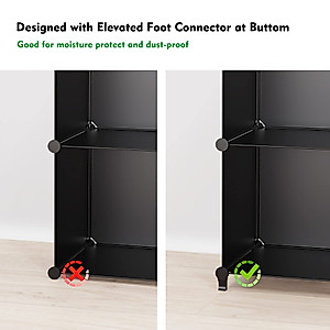 HOMIDEC Closet Organizer, 9-Cube Closet Organizers and Storage, Portable Closet Storage Shelves,Closet Organizer Storage Shelves, Clothes Storage Organizer for Garment Racks, Closet, Wardrobe