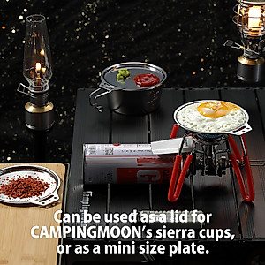 CAMPINGMOON 304 Stainless Steel Plate Lid for Sierra Cup φ12cm S-SG (2pcs set)
