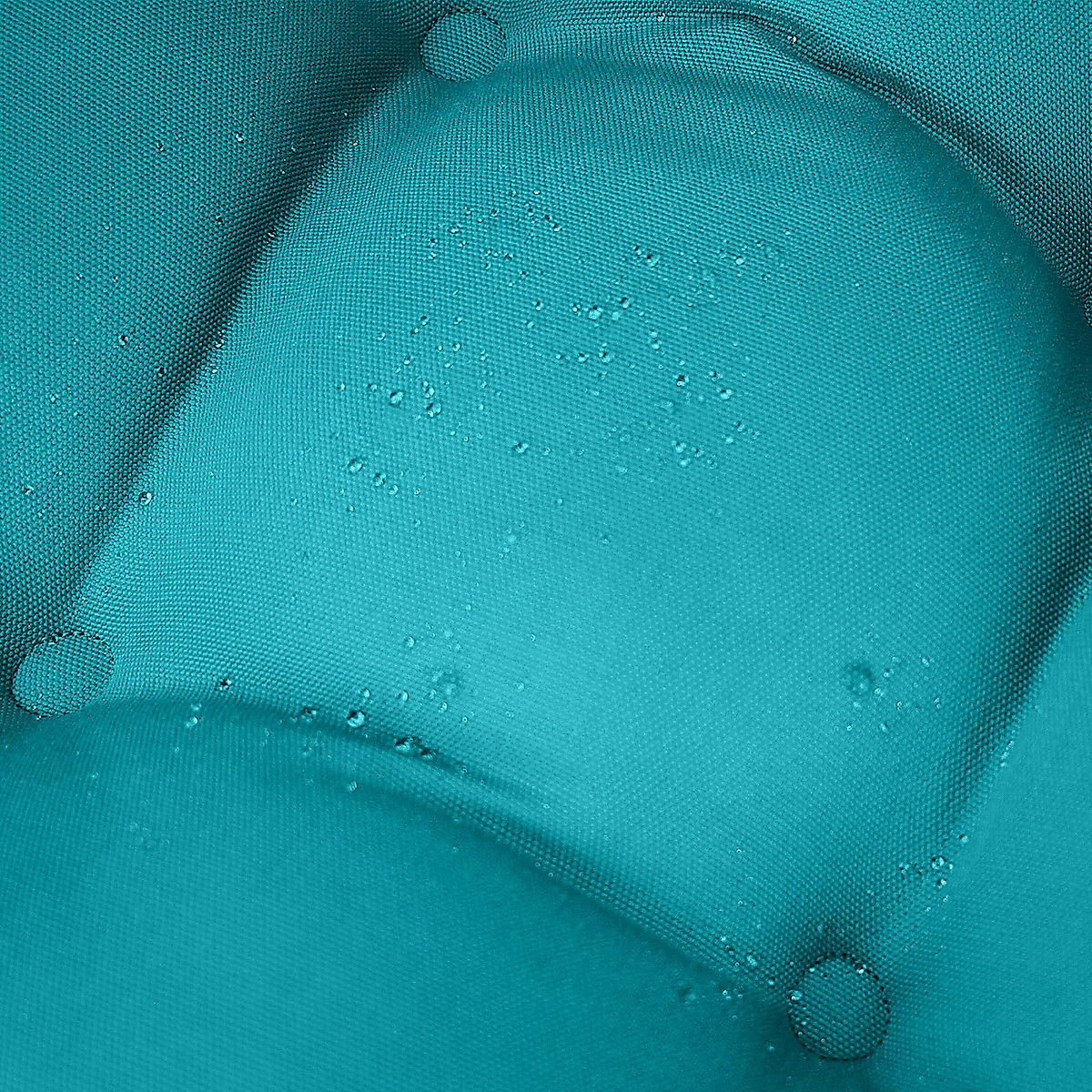 INFBLUE Outdoor Tufted Wicker Cushions Seat Cushions for Patio Furniture Set of 2, 19x19 Outdoor Chair Cushions Weather Resistant Patio Cushions with Ties for Wicker Chair (Aqua Green, 2 Pack)