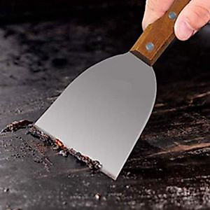 ZBXFCSH 15 Piece Griddle Cleaning Kit for Blackstone Flat Top Griddle, Grills Cast Iron Cookware, Stovetops and More, Easy to Clean on Hot or Cold Surfaces, Scraper, Pads and Handle Included