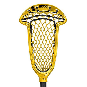 STX Lacrosse Axxis Complete Draw Stick with Crux Mesh Pro Pocket, Black