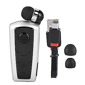 F910 Retractable Bluetooth Earphone Business Lavalier Earphone Sports Bluetooth Headset Voice Prompts Call Vibration Bluetooth V4.1 Anti-Lost