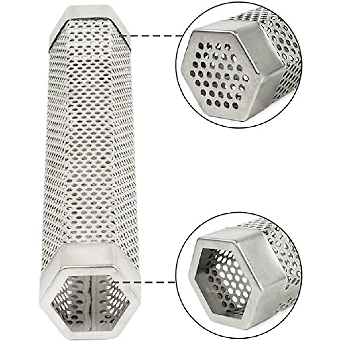 Fuoequl Pellet Smoker Tube 12" PerforatedBBQ Smoke Generator to Add Smoke Flavo