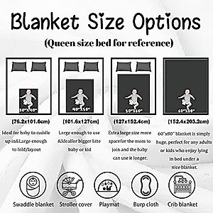 Personalized Baby Blanket for Girls Boys Custom Baby Blanket with Name Customized Name Receiving Swaddle Blanket for Infant Toddler Super Soft Fleece Blanket Kid Birthday Gift Color22,30"x40"