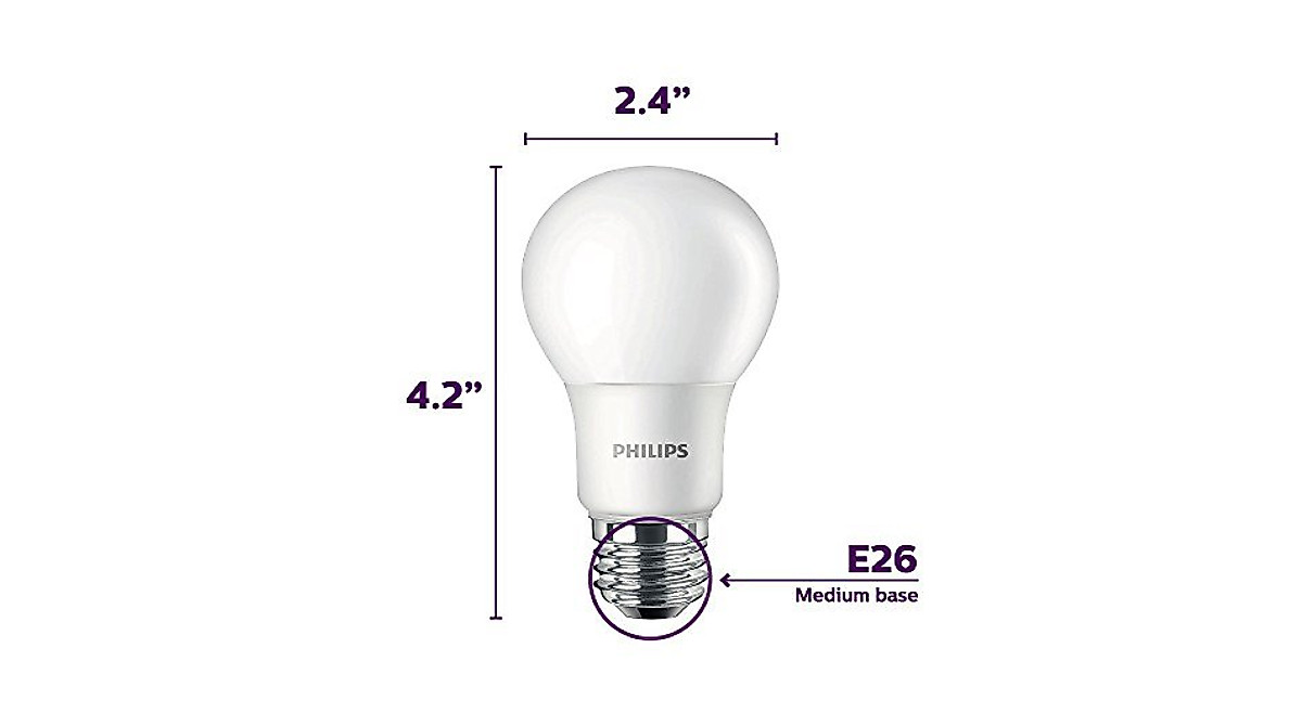 Philips LED 60W A19 Frosted Bulb - 12 Pack, Soft White, Energy Saving