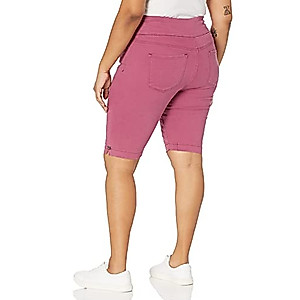 Gloria Vanderbilt Women's Amanda Pull on Bermuda Short, RUBARB JAM, 8