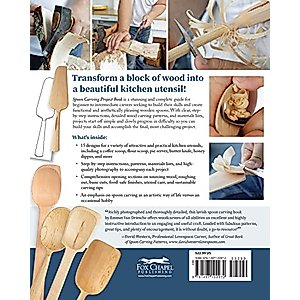 Spoon Carving Project Book: 15 Simple Designs for the Kitchen (Fox Chapel Publishing) Skill-Building Woodcarving Projects for Beginner to Intermediate Carvers for Spoons, Scoops, Dippers, and More