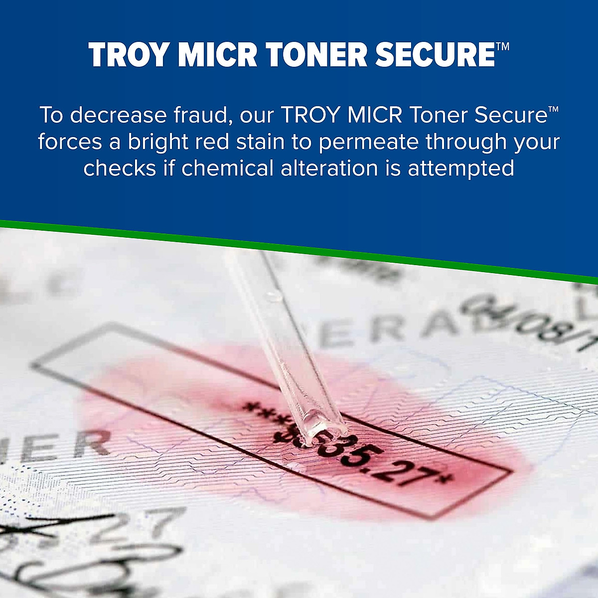 Troy 02-81600-001 3015/M525 MICR Toner Secure Cartridge (Coordinating HP Part Number: HP-CE255A), Black, Standard Yield