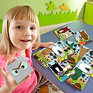 Horse Race 36Pcs Make a Horse Stickers for Kids, Make-a-Face Sticker Derby Party Supplies DIY Horse Face Fun Match Sticker Craft Game Race Horse Game Kids Baby Shower Game Birthday Party Gift