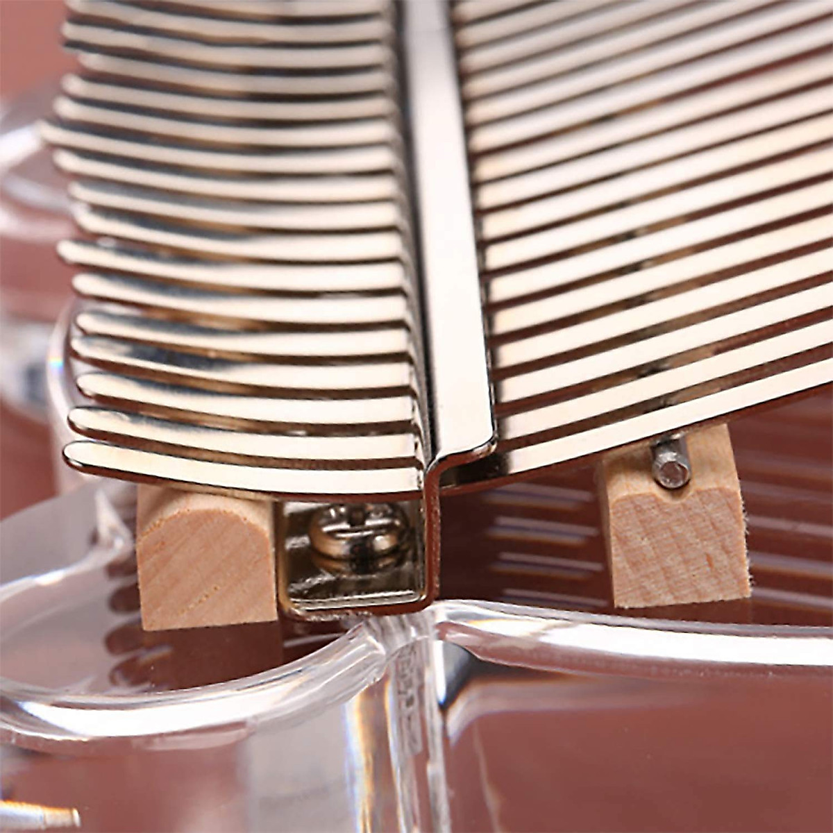 Kalimba 17 Keys Crystal Clear Thumb Piano with EVA Bag & Wooden Stand,Aebor Kalimba Finger Piano Thumb Instrument,Musical Gifts for Kids Adult Beginners (Bear Shape)