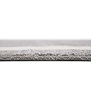 Unique Loom Del Mar Collection Area Rug-Transitional Inspired with Modern Contemporary Design, Square 8' 0" x 8' 0", Gray/Ivory