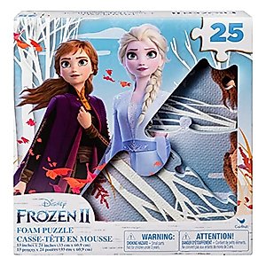 Spin Master Disney Frozen 2, 25-Pack Jigsaw Puzzles for Girls & Boys Princess Elsa Anna Olaf Winter Snow Movie Toy Merch Party Favor, for Kids Ages 4 and up