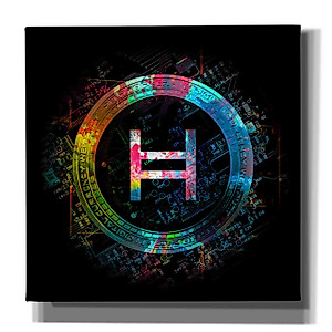 Epic Graffiti 'HBAR Hedera Crypto Portfolio, 18"x18"