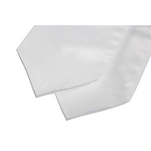 GraduationMall Unisex Adult Plain Graduation Stole 60" White