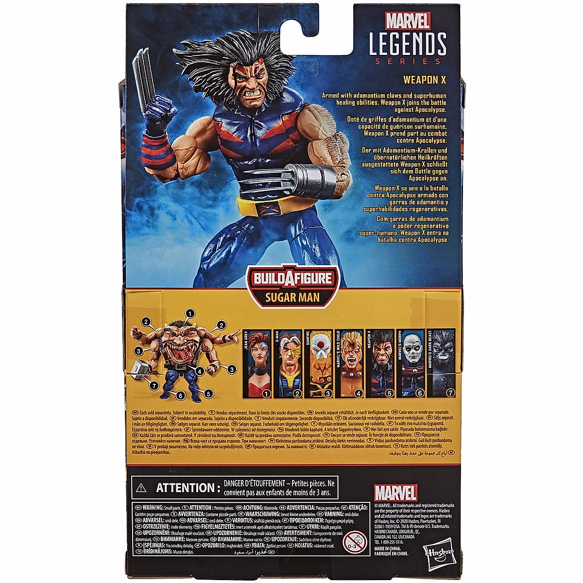 Marvel Hasbro Legends Series 6-inch Collectible Weapon X Action Figure Toy X-Men: Age of Apocalypse Collection