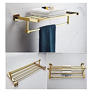 Towel BAR Rack European All-Copper Bathroom Hand Towel Holder,Bathroom Rack,Light Towel Bar Bathroom Hardware/Folding Towel Rack/a (Color : Single Rod, Size : Christmas Reindeer -Style5)