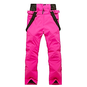 Women's Detachable Ski Bib Pants Ladies Outdoor Windproof Waterproof Snow Pants Waterproof and Breathable,style4 S