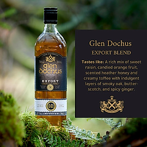 Glen Dochus Export Blend Non Alcoholic Whiskey, Award Winning Aromatic and Warming Scottish Non Alcoholic Spirits - Halal, Low Sugar, Vegan and Gluten Free, Part of the Spirits of Virtue Range (700ml)