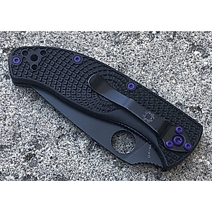 Flat Purple Screws Set For Spyderco Tenacious and Resilience Pocket Knife