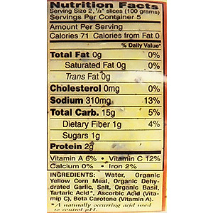 POLENTA BASIL & GRLC ORG