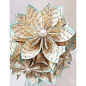 A Dozen "I Love You's" - 12 paper flowers, custom gift, 1st anniversary, gifts for her,bouquet, origami, red rose, made to order